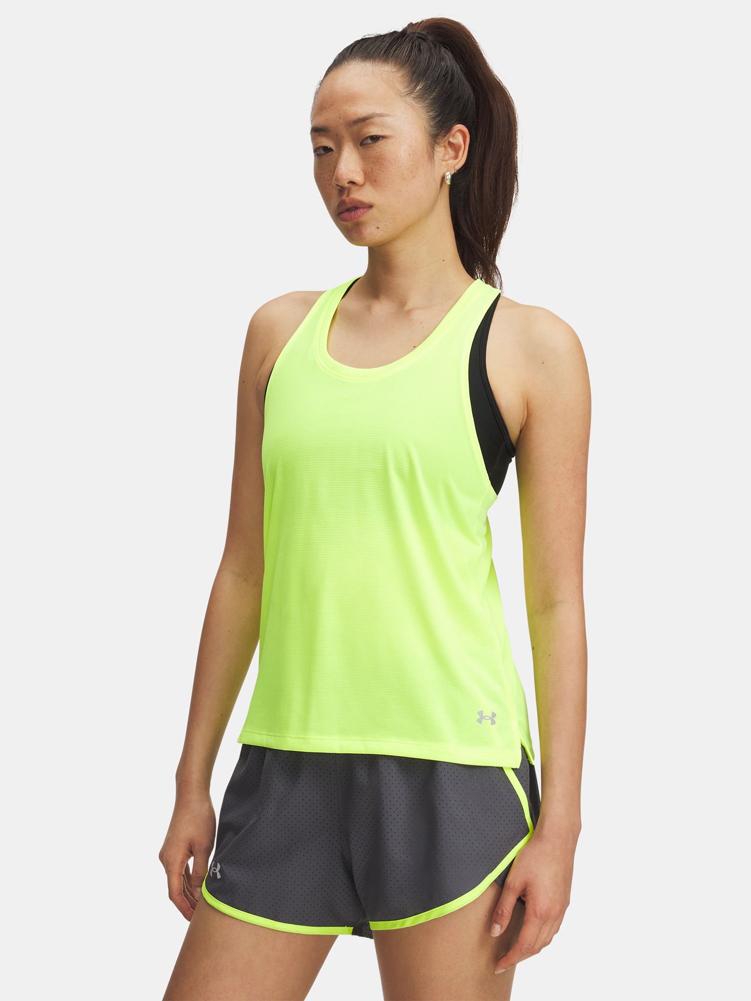 Dámske tielko Under Armour UA Launch Singlet-YLW | underarmour.sk