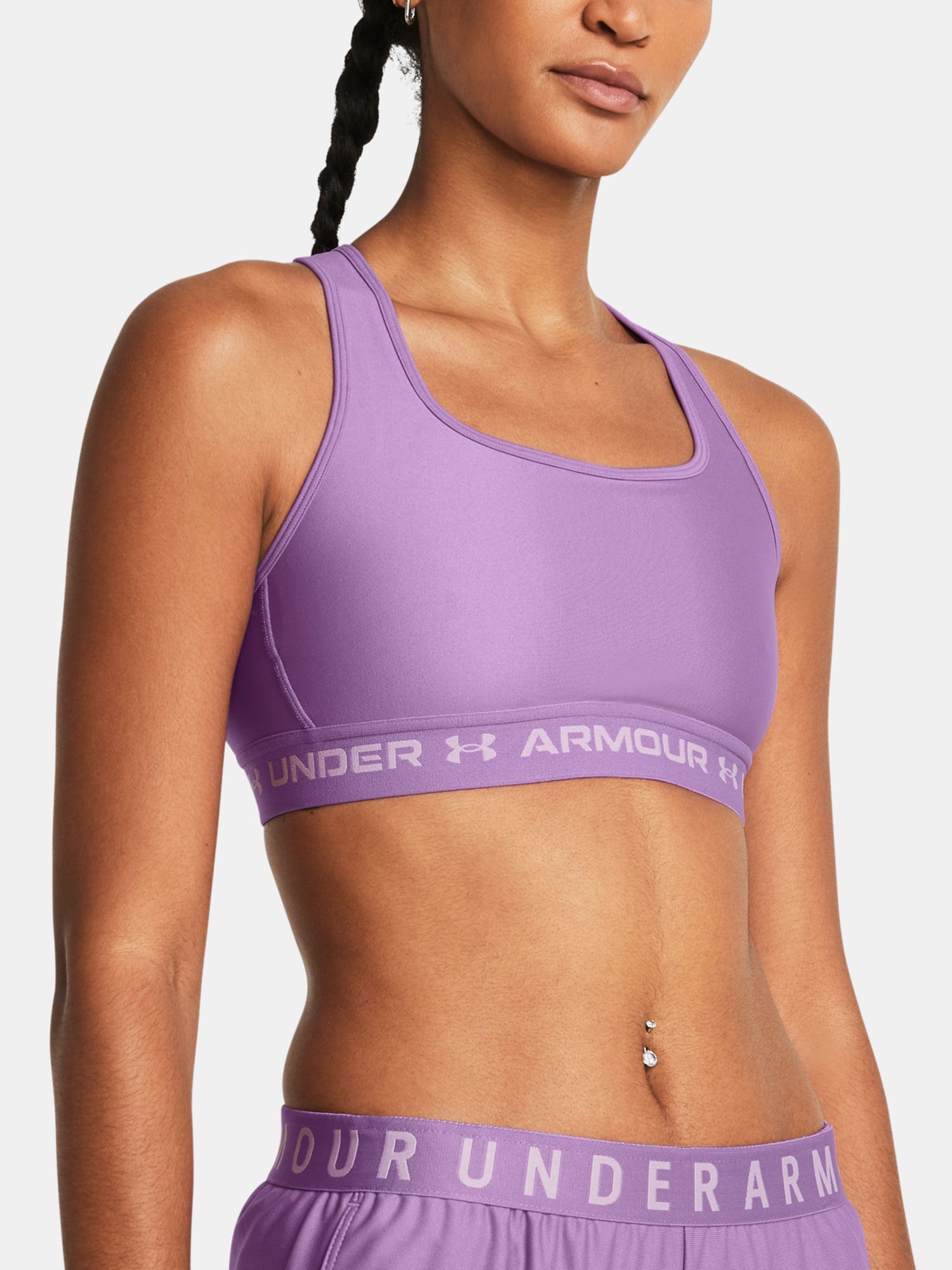 Ženski nedrček Under Armour Crossback Mid Bra | underarmour.si