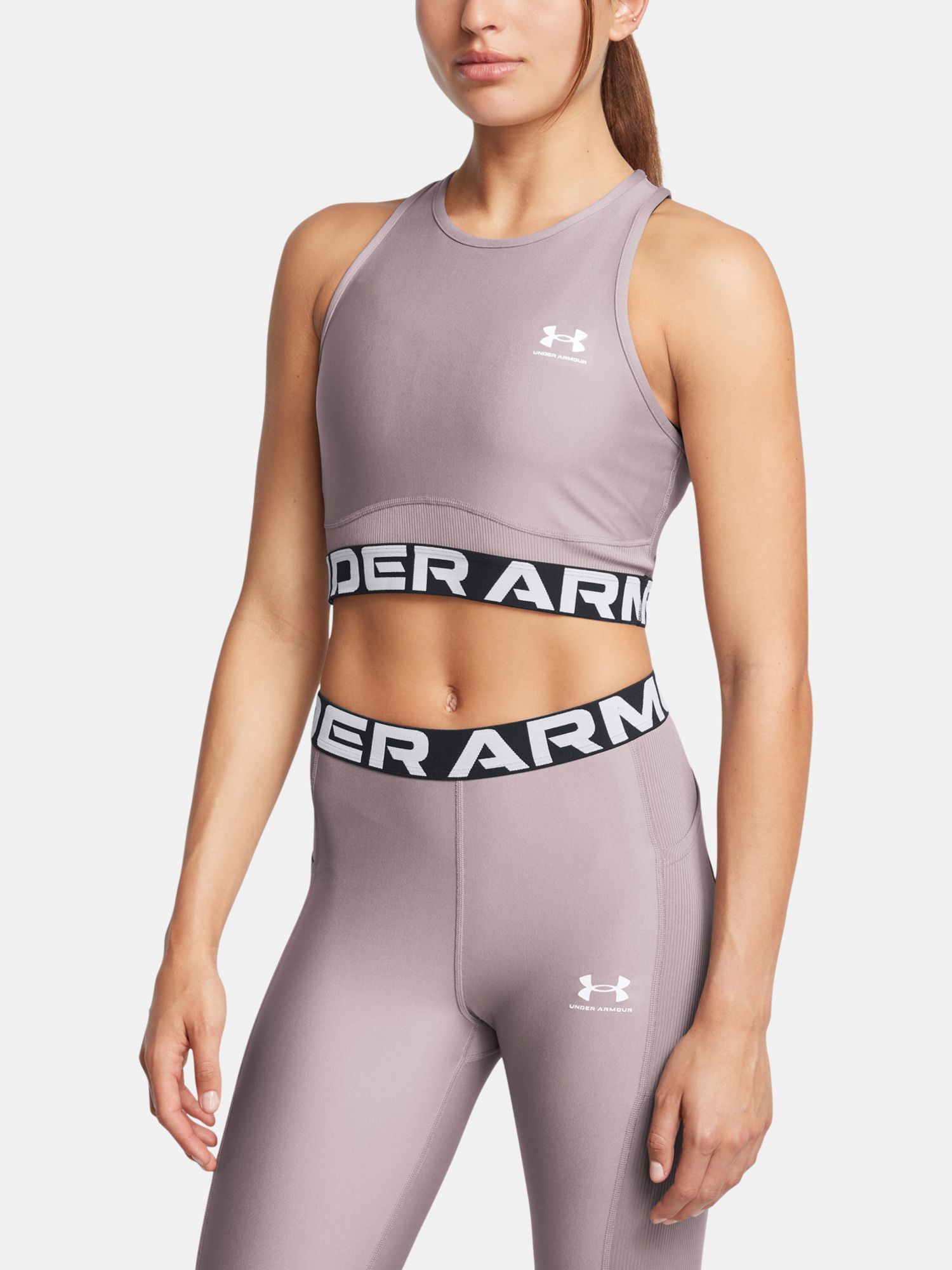 Dámske tielko Under Armour HeatGear Rib Tank-GRY | UnderArmour.sk
