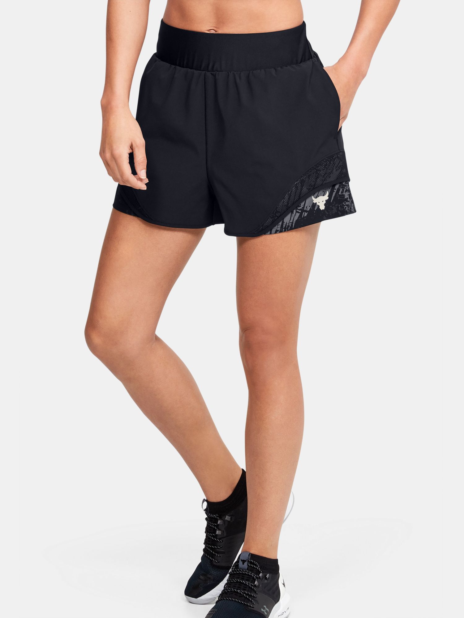 Dámske kraťasy Under Armour Project Rock Train Storm Shorts ...