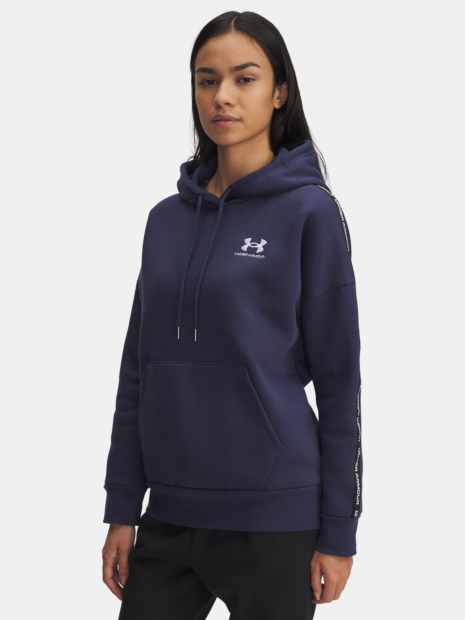 Dámská mikina Under Armour Icon Fleece Taped Hdy-BLU | underarmour.cz
