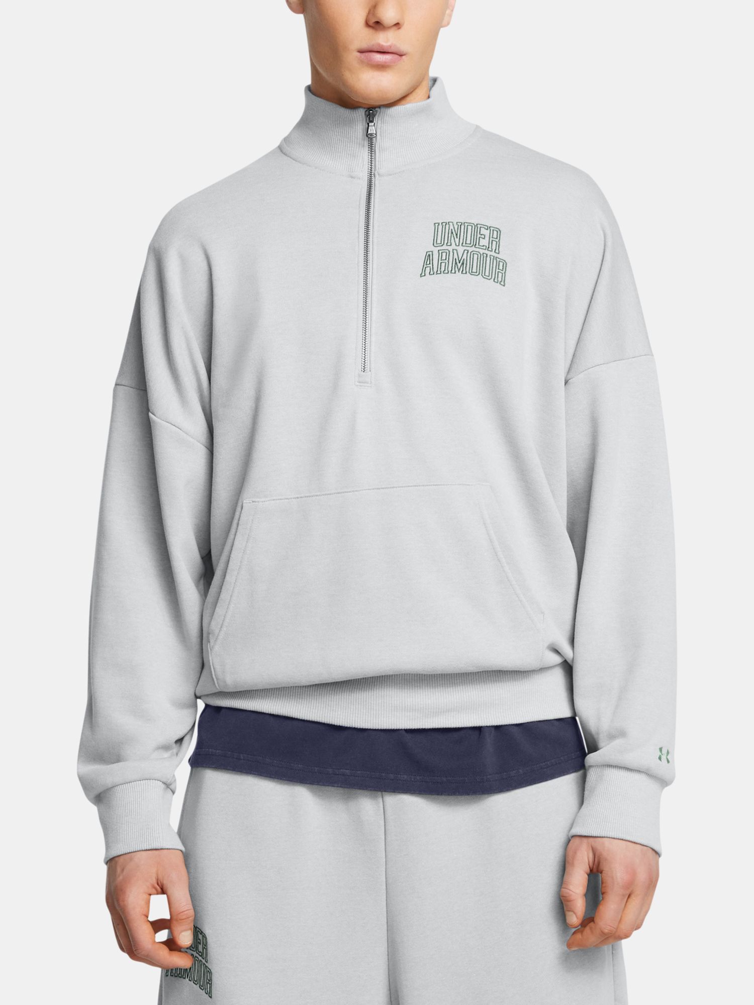 Pánská mikina Under Armour UA Icon HWT Terry OS 1/2 Zip | underarmour.cz