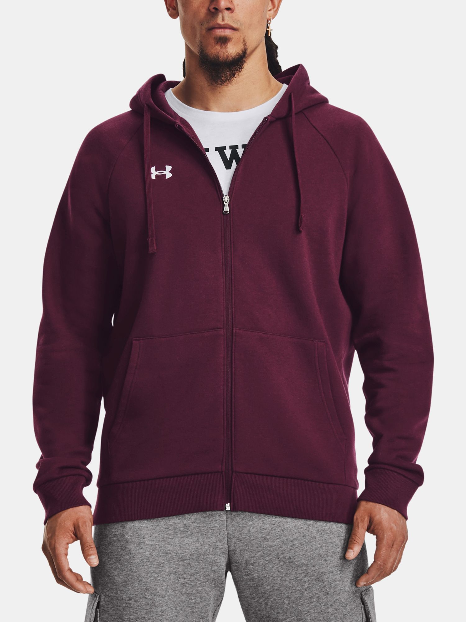 Pánska mikina Under Armour UA Rival Fleece FZ Hoodie | UnderArmour.sk