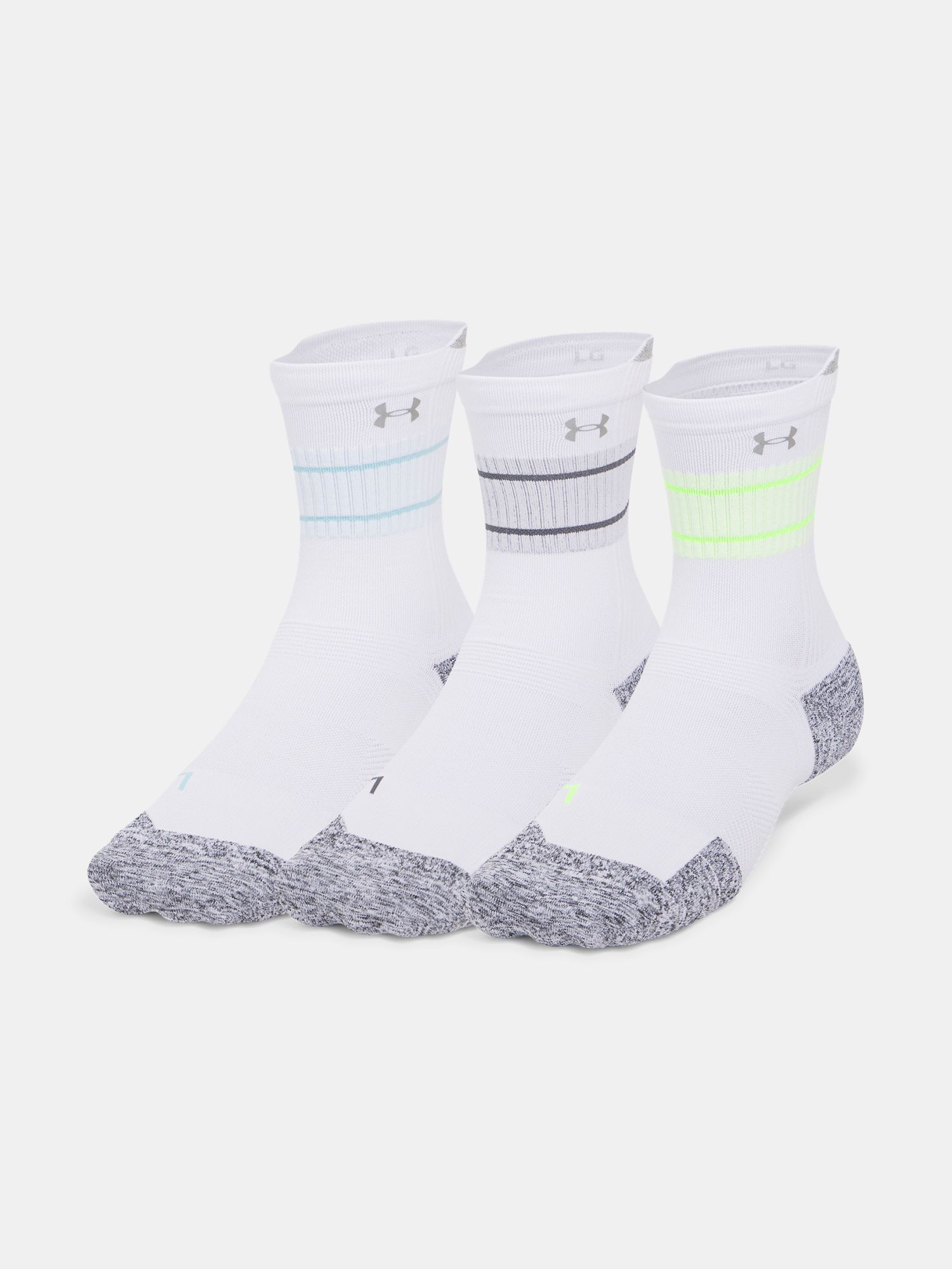 Unisexové ponožky Under Armour UA AD Run Cushion Crew (3 páry ...