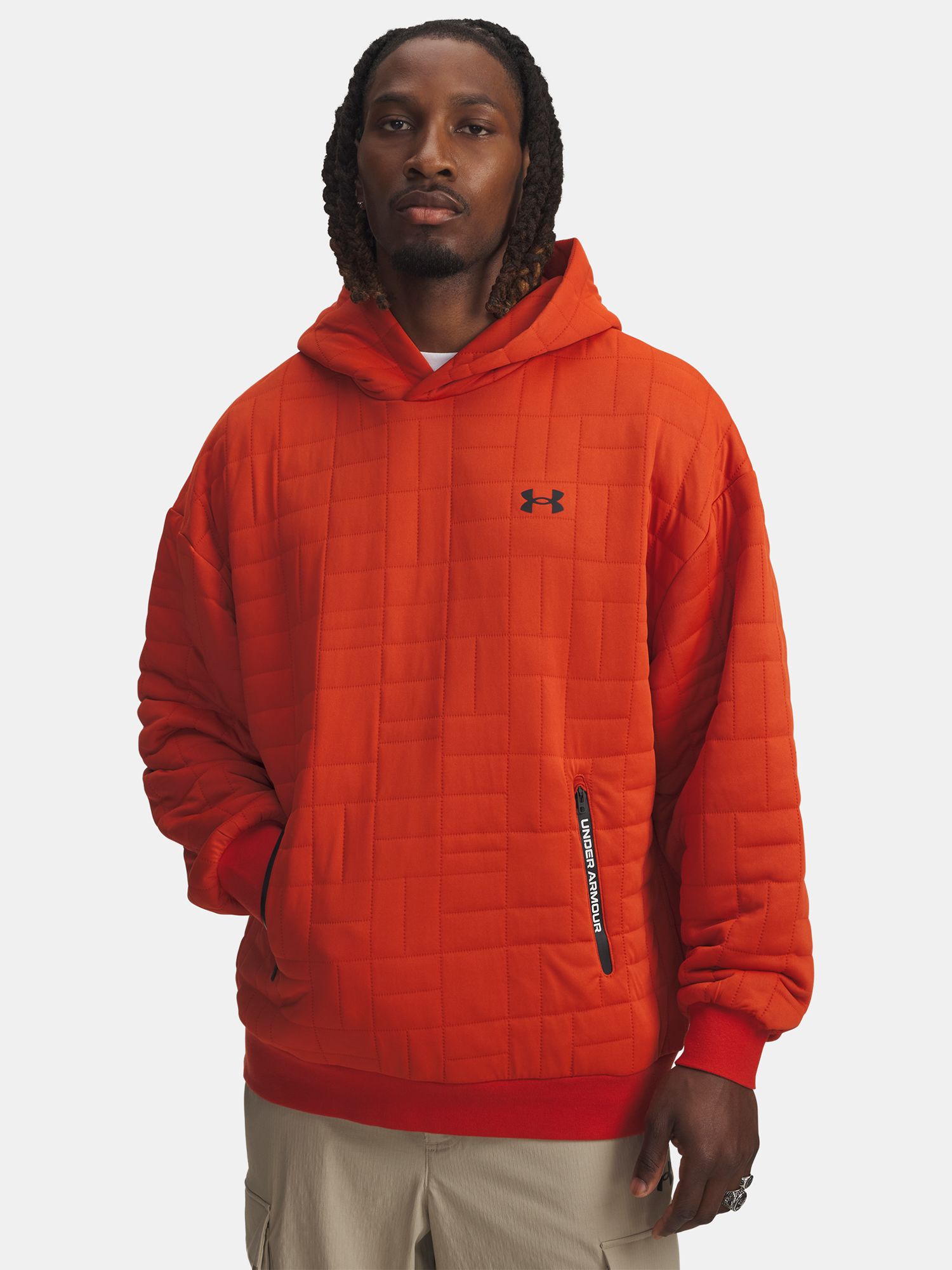 Pánska mikina Under Armour UA Unstoppable Flc Txtr Hdy-ORG | underarmour.sk