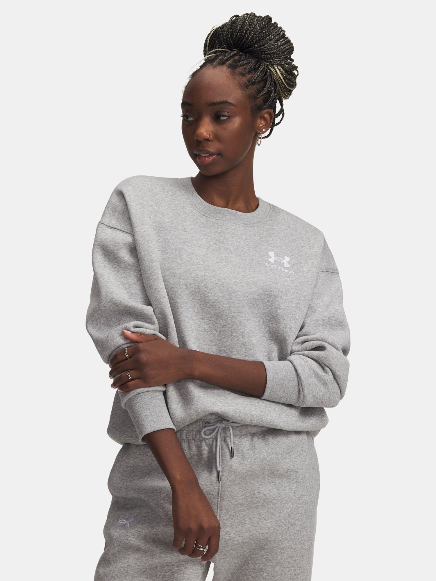 Dámska mikina Under Armour Essential Flc OS Crew | underarmour.sk