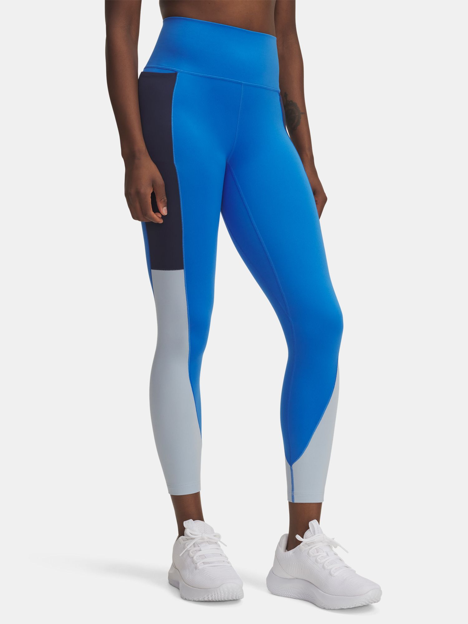 Dámské legíny Under Armour Meridian Colorblock Ankle Lg-BLU ...
