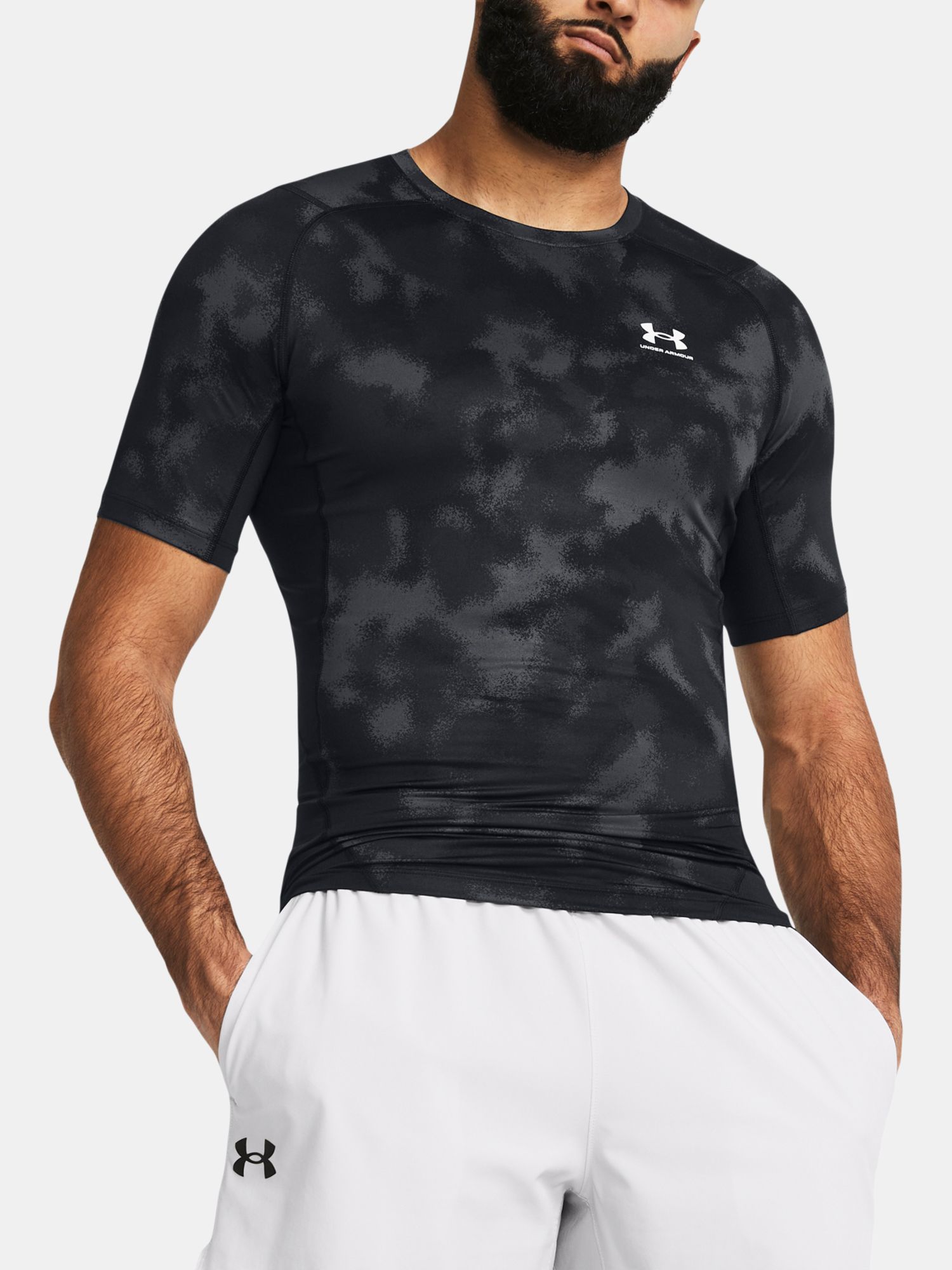 Pánske tričko Under Armour UA HG Armour Printed SS | UnderArmour.sk