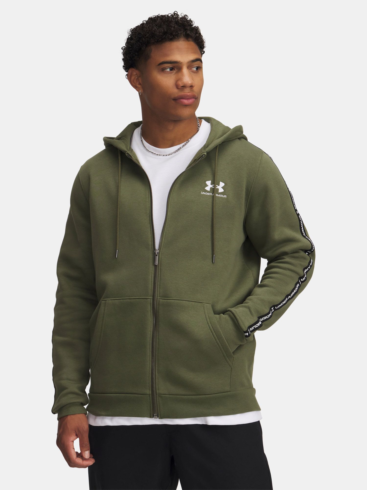 Pánská mikina Under Armour UA Icon Fleece FZ Taping | underarmour.cz